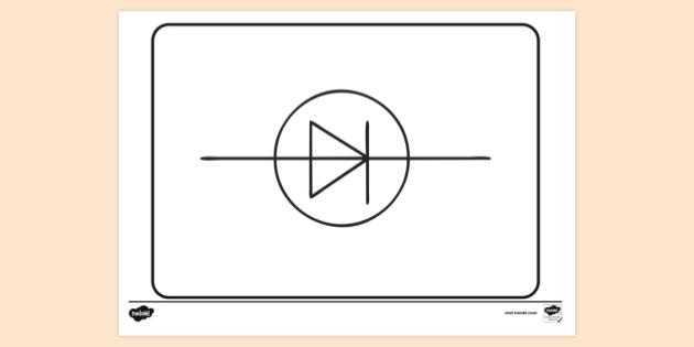 FREE! - LED Symbol Colouring Sheet | Colouring Sheets