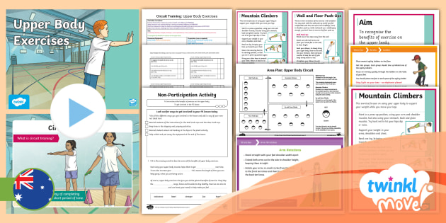 Move PE Year 4 Circuit Training: Lesson 2: Upper Body Exercises