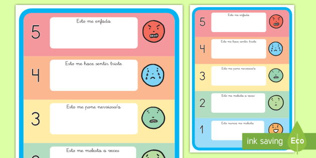 Póster DIN A4: Identificación de emociones