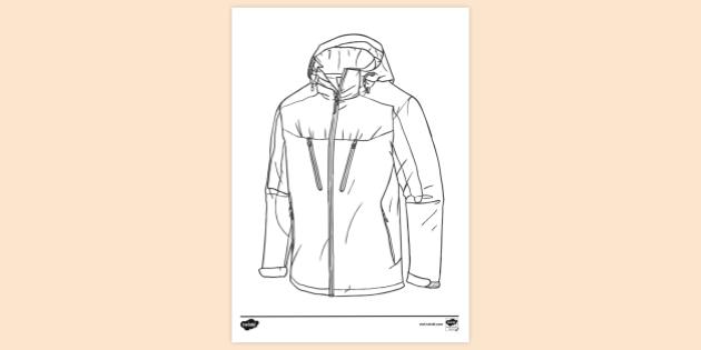 FREE! - Ski Jacket Colouring Sheet (teacher made)