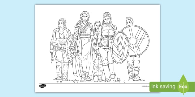 Shield Maidens Colouring Sheet (teacher made)