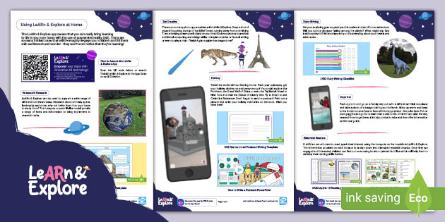 Using LeARn & Explore at Home (teacher made)