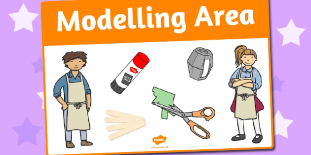 FREE! - 👉 Modelling Area Sign (teacher made)