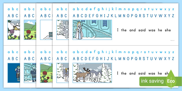 The Snow Queen Story Alphabet Strips (teacher made)