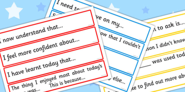 FREE! - Plenary Cards - card, literacy, writing, aid, visual, visuals