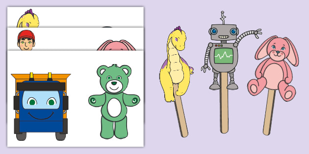 NZ Phonics: Level 1: Phonics Stick Puppets (teacher made)