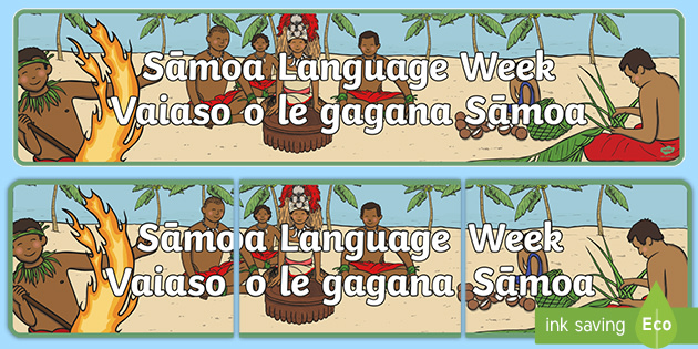 Bilingual Sāmoan Language Week Display Banner