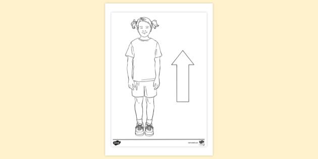 FREE! - Stand Up Colouring Sheet | Colouring Sheets | Twinkl