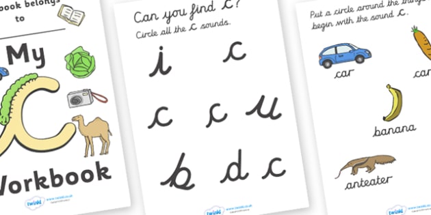 My 'c' Workbook (cursive)