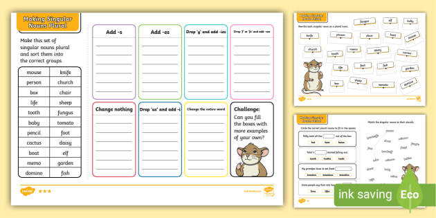 Plural Nouns Nouns Worksheet Plurals Worksheets Plural