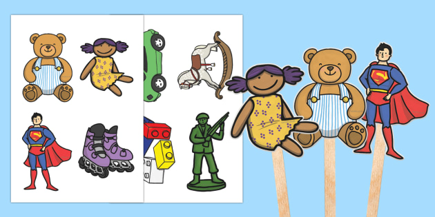 Toys Stick Puppets - EYFS, Early Years, KS1, Toys, toy shop
