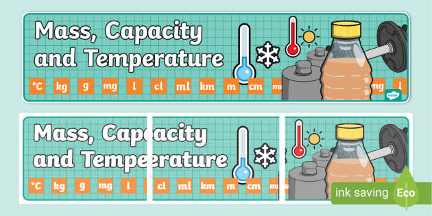 👉 Mass, Capacity and Temperature Display Banner
