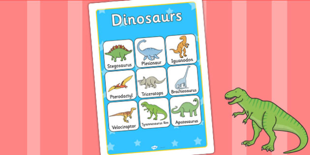 Dinosaur Vocabulary Poster (teacher made)
