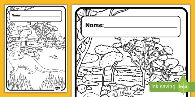 FREE! - Mongoose Colouring Book Cover (teacher made)