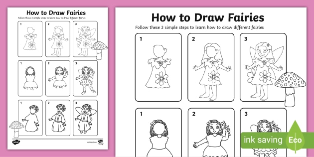 How to Draw Fairies Step by Step
