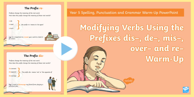 KS2 Creating Verbs Using the Prefixes dis–, de–, mis–, over– and