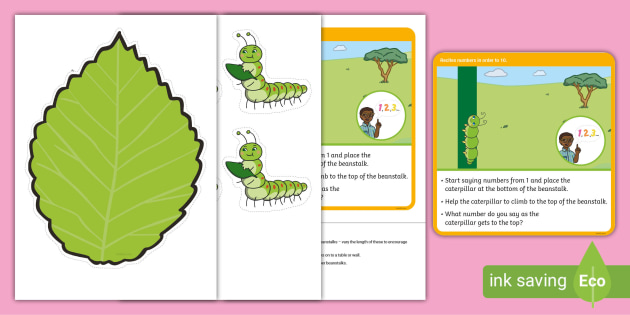 EYFS Maths Counting Challenge: Climb the Beanstalk Reciting Numbers