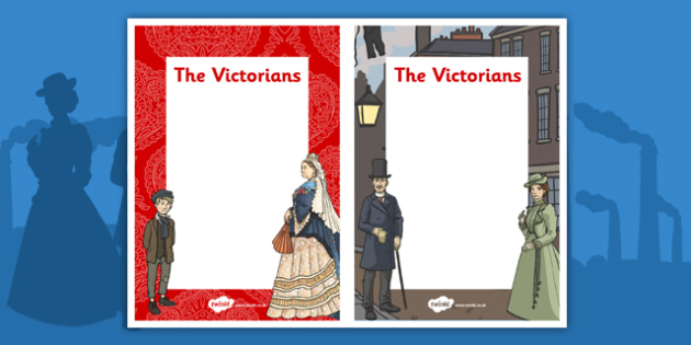 Editable Victorians Themed Book Front Covers