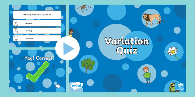 Science Variation PowerPoint Quiz (teacher made)