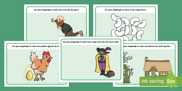 Jack and the Beanstalk Playdough Mats (teacher made)