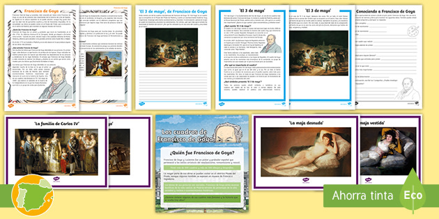 Pack de recursos: Pintores españoles - Francisco de Goya