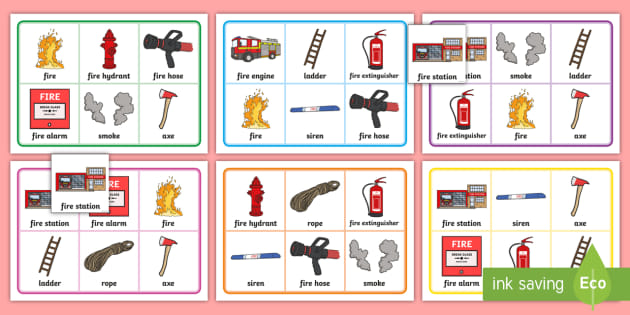 The Fire Station Aistear Bingo (teacher made)