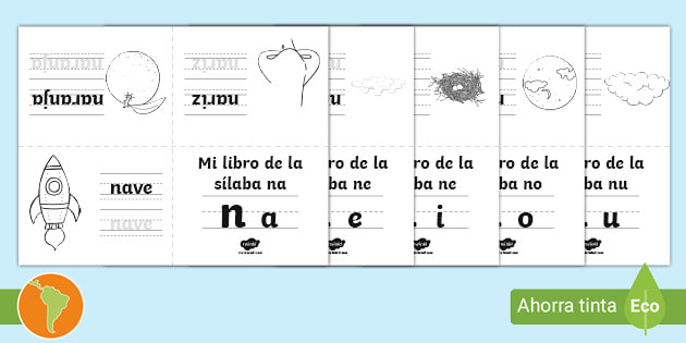 Mini libros de la letra n (teacher made)