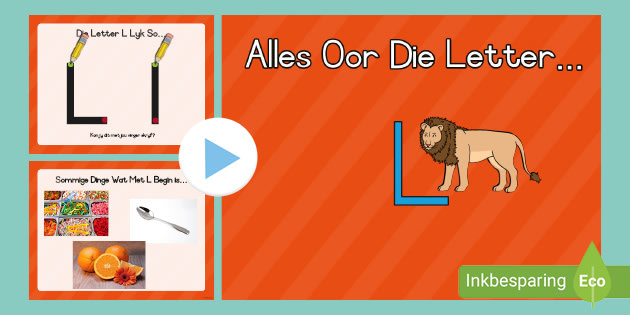 Alles Oor Die Letter L Powerpoint