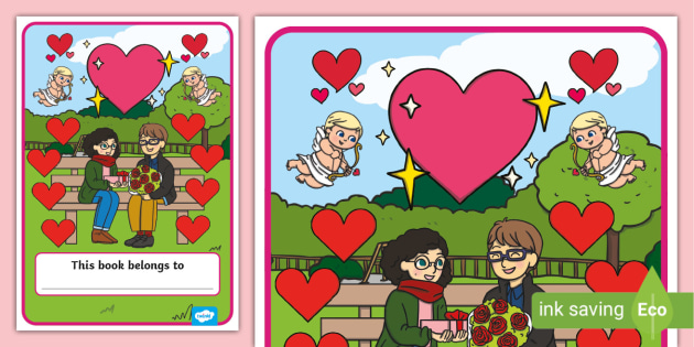 FREE! - Valentine's Day Themed Cute Book Cover