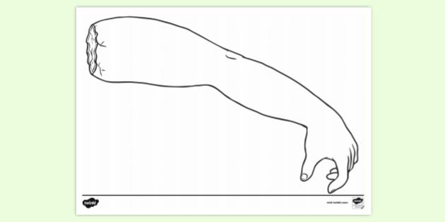 FREE! - Mafui'e's Arm Colouring Sheet | Colouring Sheets