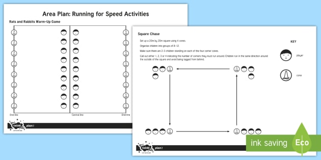 KS2 Running for Speed Activities Adult Guidance
