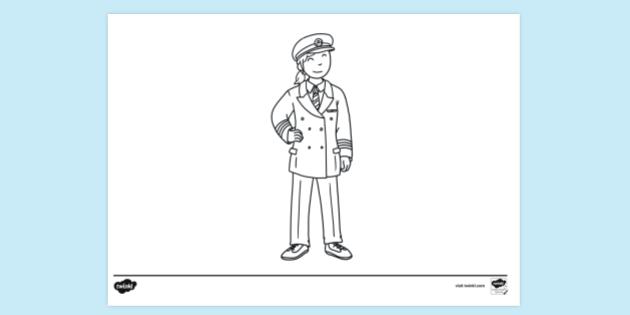 FREE! - Pilot Colouring | Colouring Sheets (teacher made)