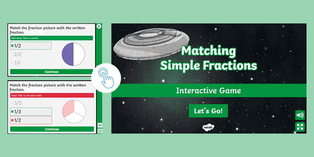 Matching Simple Fractions Interactive Game teacher Made matching-simple-fractions-interactive-game-teacher-made