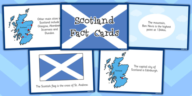 Our Country Scotland Fact Cards - our country, scotland, facts