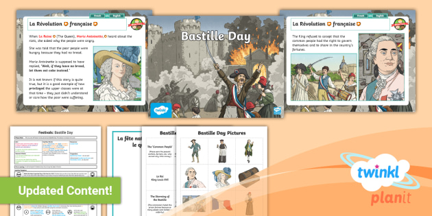 French: Bastille Day KS2 Lesson Pack (teacher made)