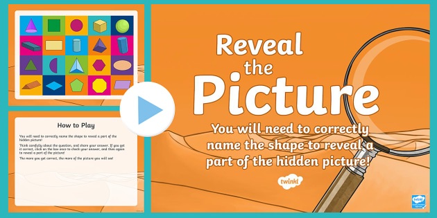 Shape Names (2D and 3D) Reveal the Picture Plenary Activity