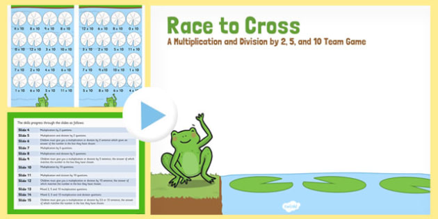 Race to Cross PowerPoint (teacher made)