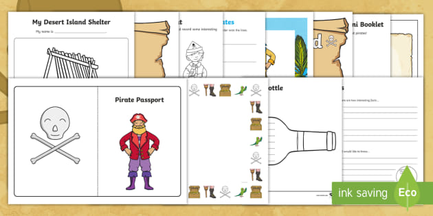 Pirate Themed Writing Activity Pack (teacher made)