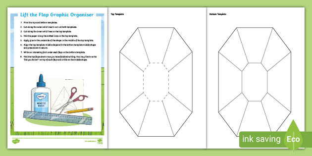 Octagon Lift the Flap Graphic Organiser