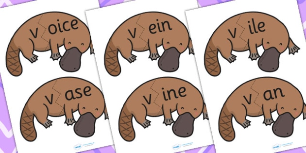 v Sound And Vowel Animal Jigsaw (teacher made)