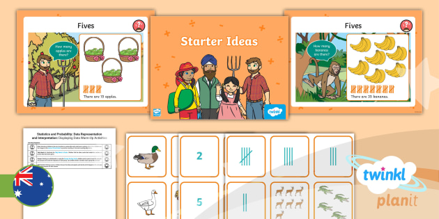 Y2 Displaying Representation Data Warm-Up Activities Pack