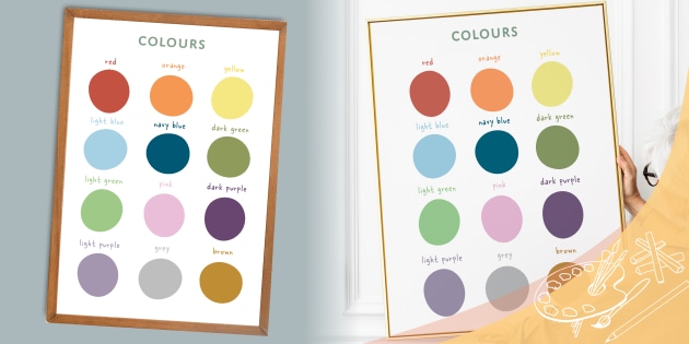 Colours Muted Pastel Colours Poster | Twinkl Art Gallery