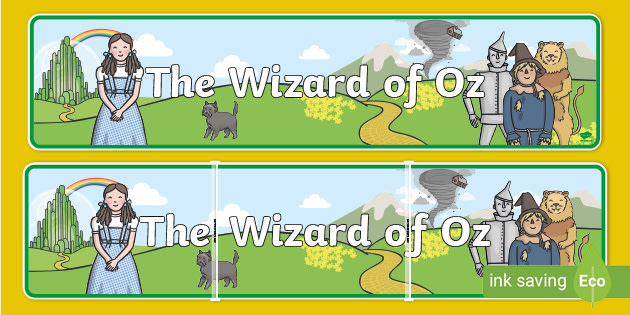 Wizard of Oz Display Banner (teacher made)