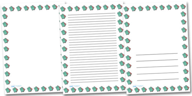 FREE! - Exercise Books Portrait Page Borders- Portrait Page Borders