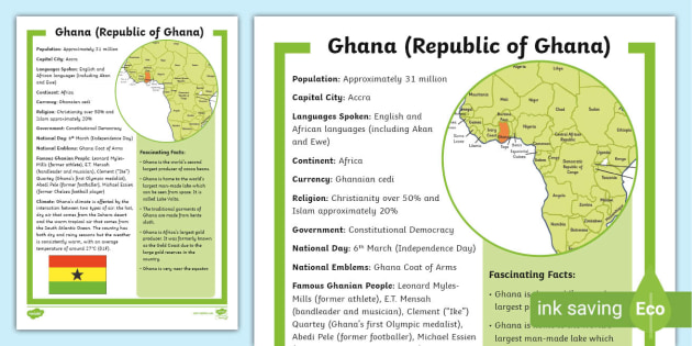 KS2 Ghana Fact File