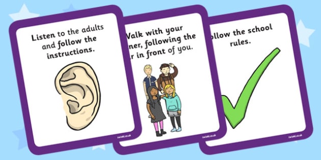 Local Walk Rules Cards