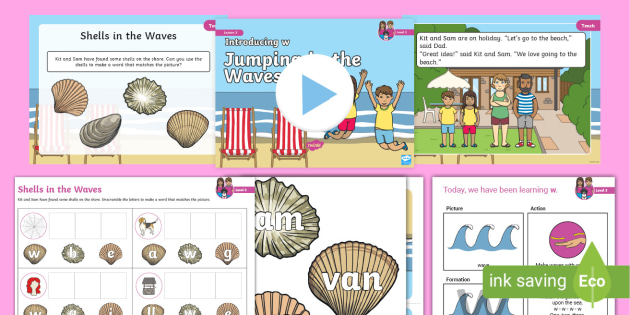 'w' Phoneme Lesson Plan Level/Phase 3 Wk1L3 - Twinkl Phonics