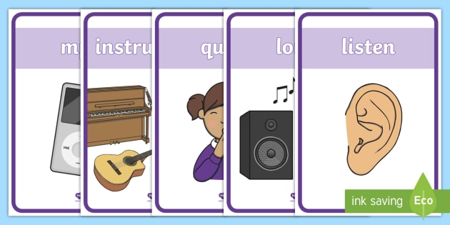 👉 Listening Area Word Display Posters (teacher made)