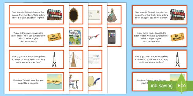 CBCA Book Week Writing Prompt Cards (teacher made)