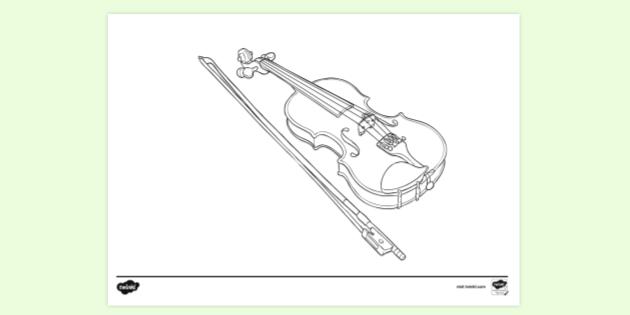 FREE! - Instrument Colouring | Colouring Sheets